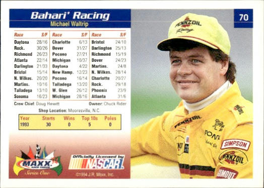 1994 Maxx Racing Trading Cards - NASCAR - You Pick Your Cards! | eBay