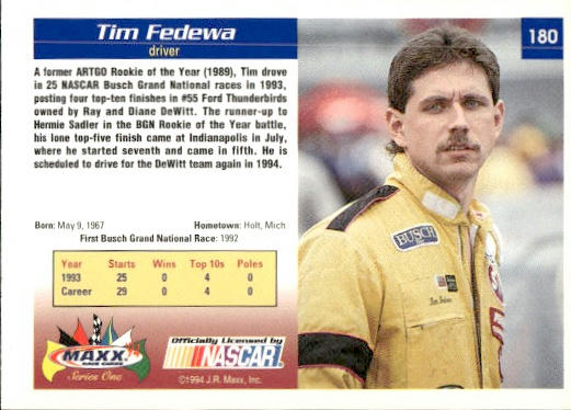 1994 Maxx Racing Trading Cards - NASCAR - You Pick Your Cards! | eBay