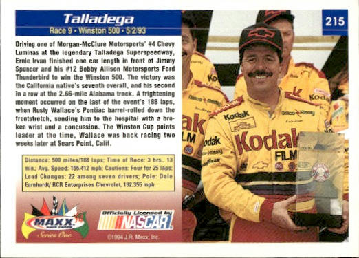 1994 Maxx Racing Trading Cards - NASCAR - You Pick Your Cards! | eBay