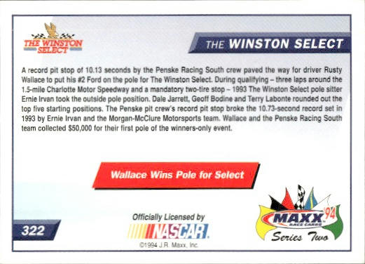 1994 Maxx Racing Trading Cards - NASCAR - You Pick Your Cards! | eBay