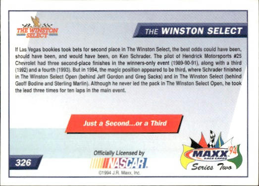 1994 Maxx Racing Trading Cards - NASCAR - You Pick Your Cards! | eBay