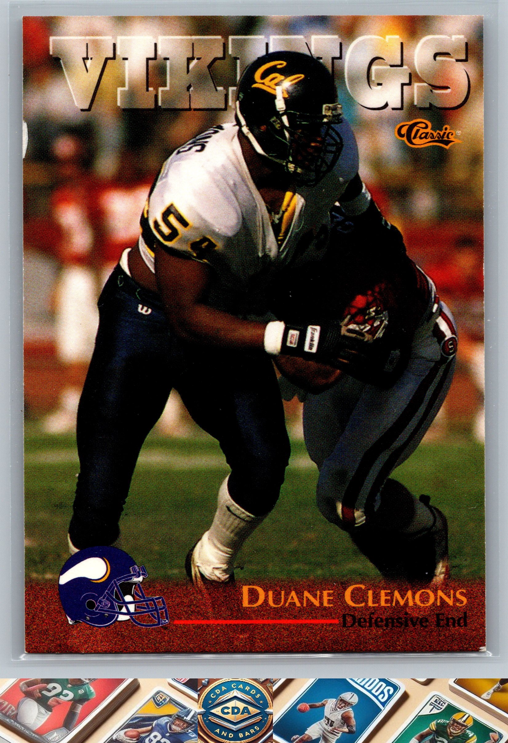 DUANE CLEMONS (1995-2005) NFL Vikings Chiefs Bengals - CHOOSE YOUR CARD ...