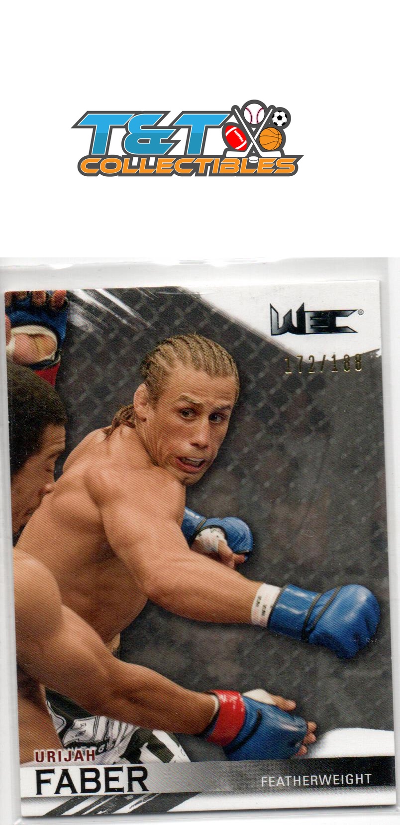 Urijah Faber 2010 Topps UFC Knockout Silver #124 Featherweight 172/188 ...