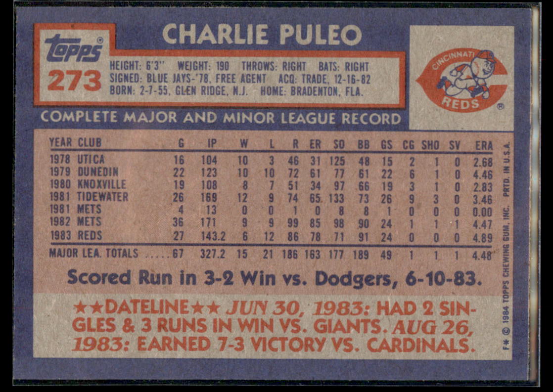 1984 Topps Baseball Pick Your Card #251-500 NM | eBay