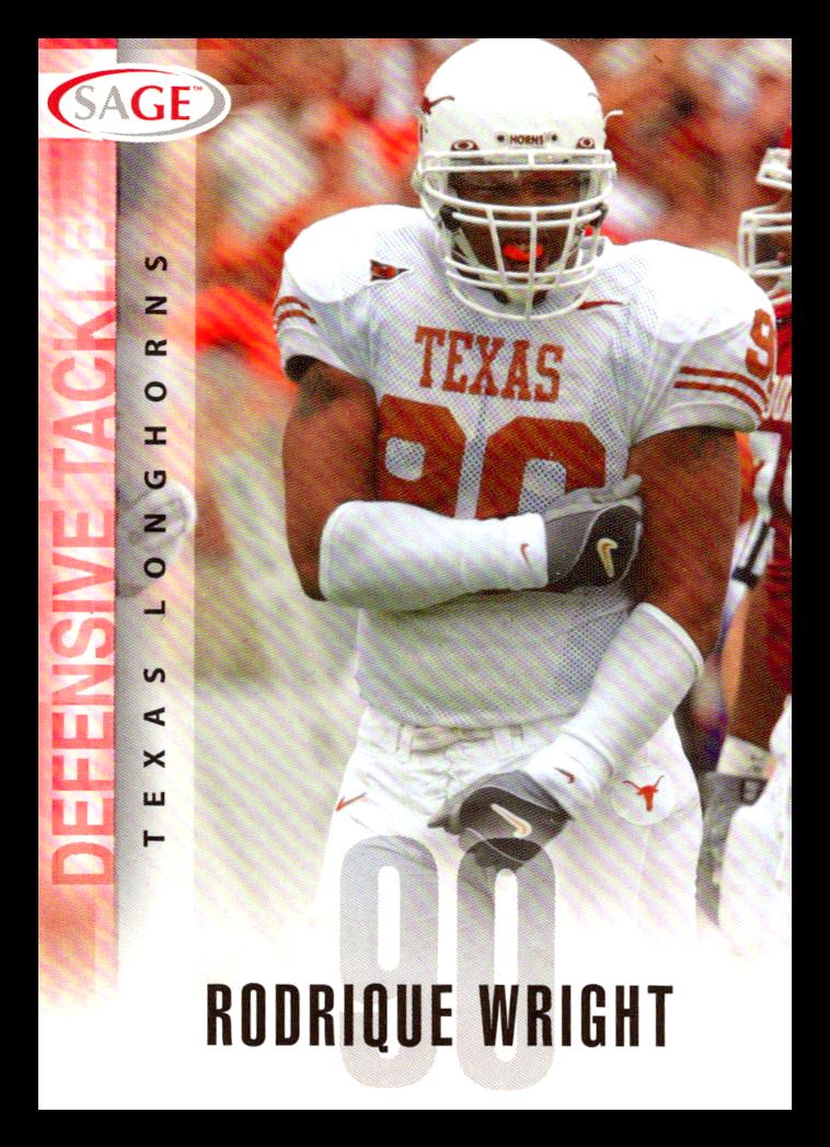 2006 SAGE - #57 Rodrique Wright (RC) for sale online | eBay