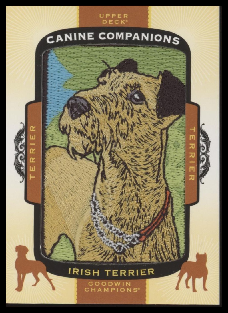 2018 Upper Deck Goodwin Champions #CC116 Irish Terrier Canine ...