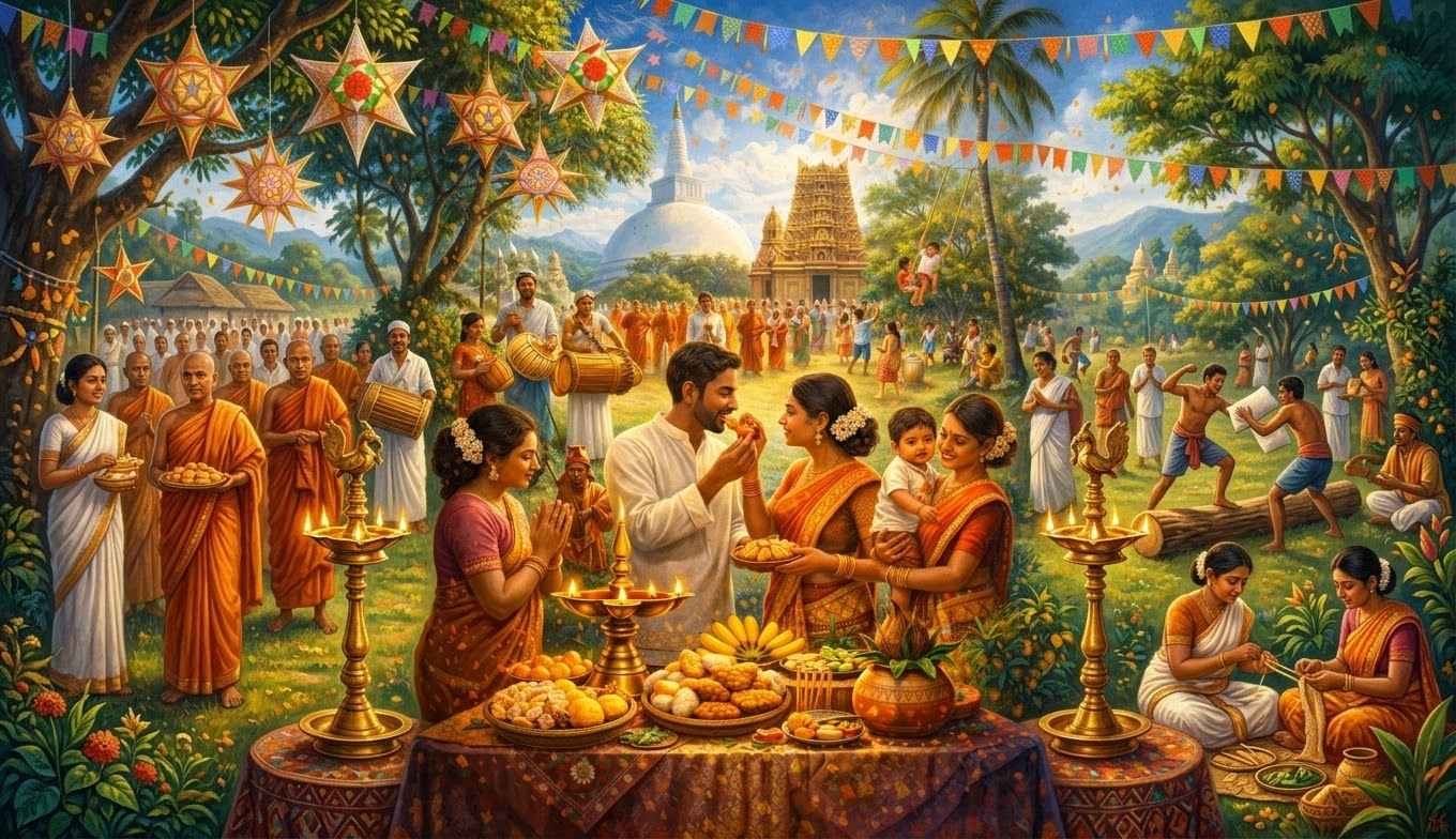 Aluth Avurudda and Puthandu Celebrating Sinhala and Tamil New Year in ...