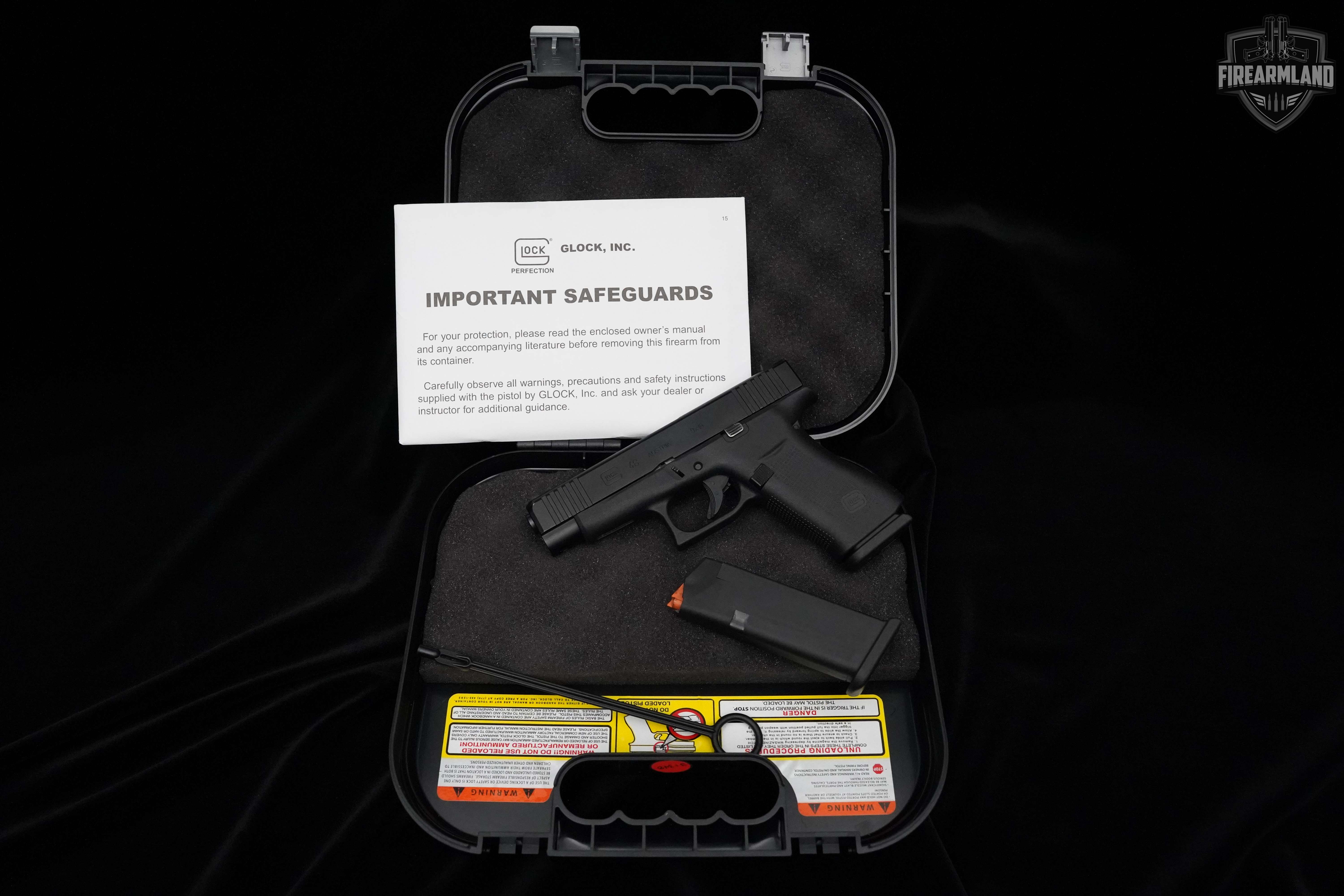 ORIG CASE Glock 48 9mm Austria 10+1 MATCH-GRADE Pistol Glock 9 mm G48 ...