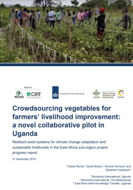 Crowdsourcing vegetables for farmers’ livelihood improvement: a novel collaborative pilot in ...