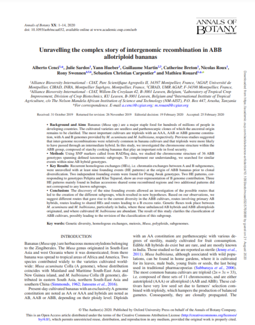 Unravelling the complex story of intergenomic recombination in ABB ...