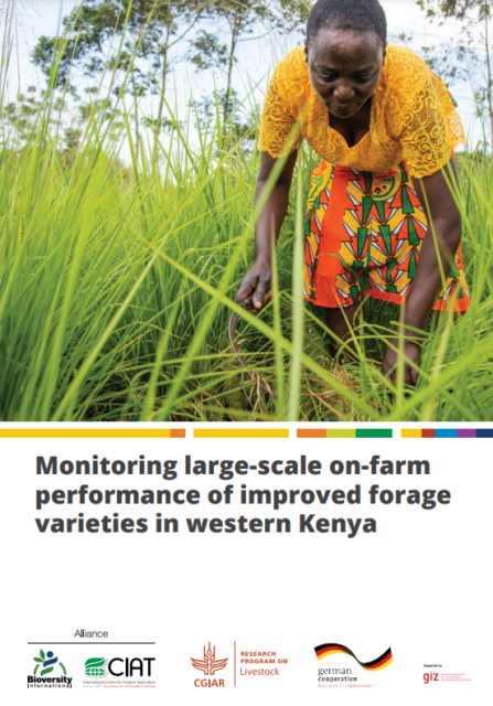 Monitoring large-scale on-farm performance of improved forage varieties ...