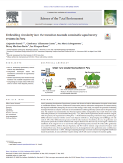 Embedding circularity into the transition towards sustainable agroforestry systems in Peru - CGIAR