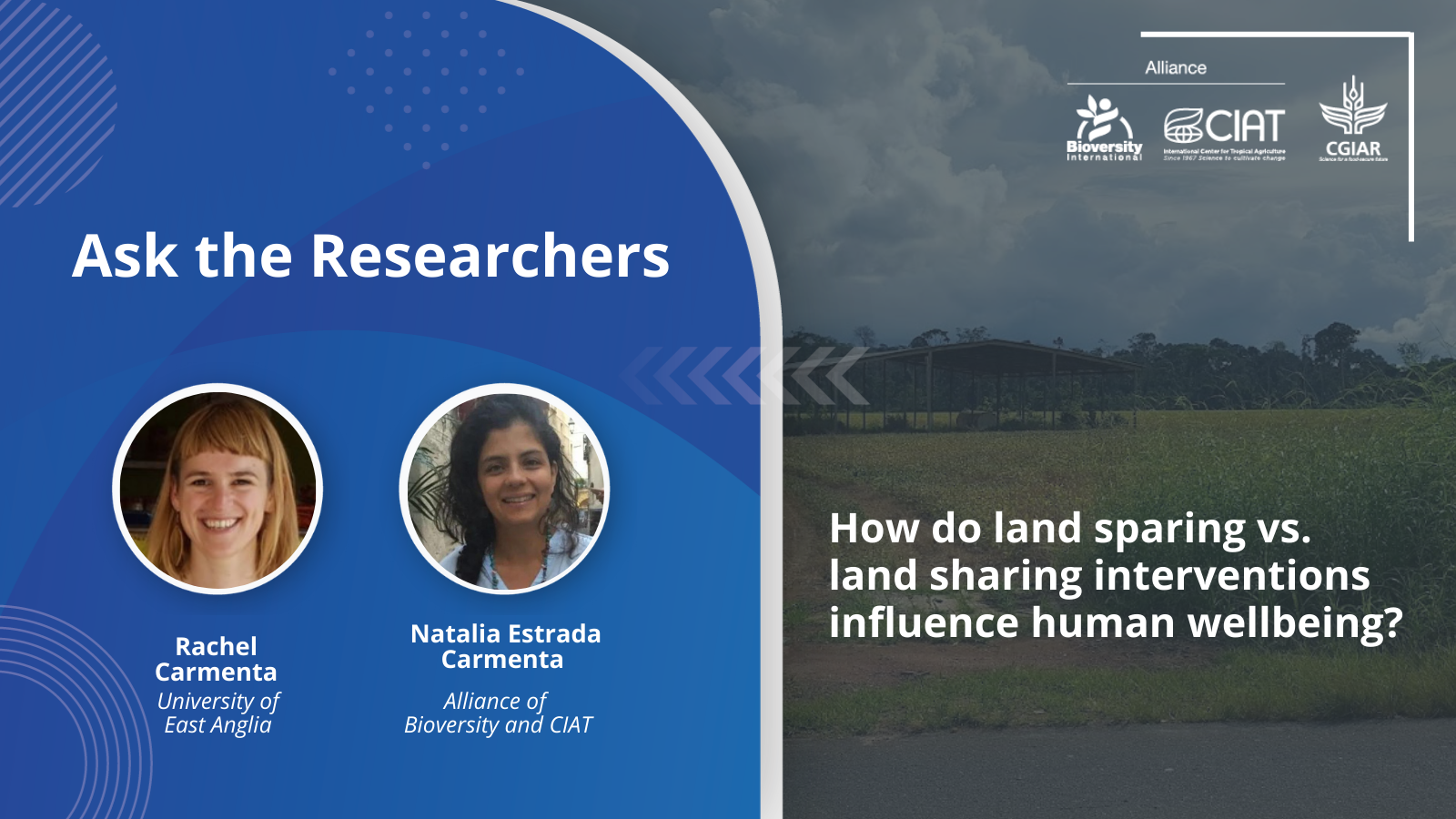Ask the Researchers: From land sparing to land sharing, how do ...