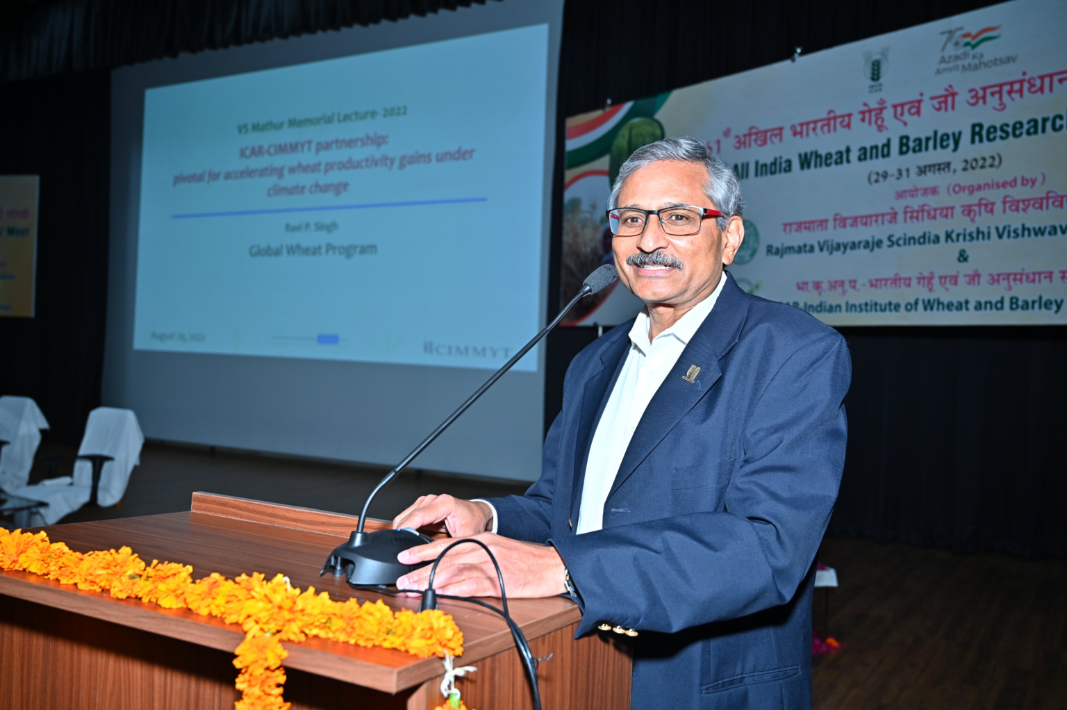 Singh recognized for wheat crop improvement - CGIAR