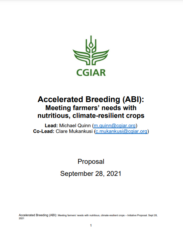 Accelerated Breeding - CGIAR