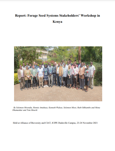 Report: Forage seed systems stakeholders’ workshop in Kenya - CGIAR