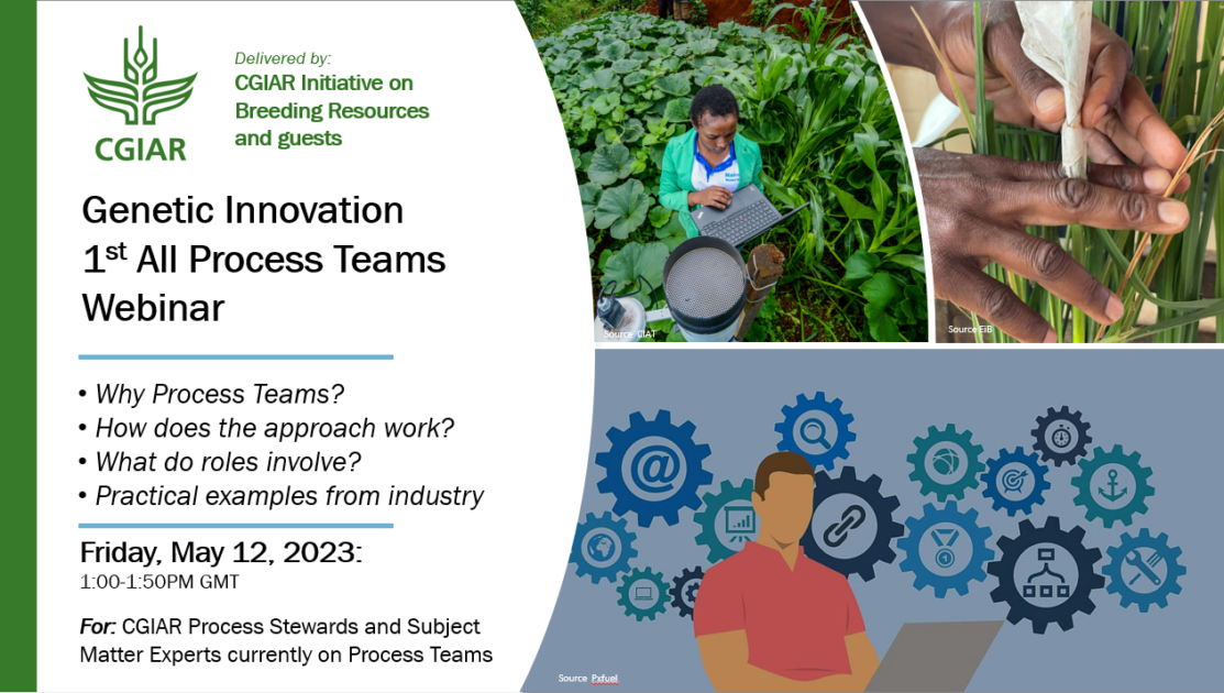 Genetic Innovation 1st All Process Teams Webinar - CGIAR