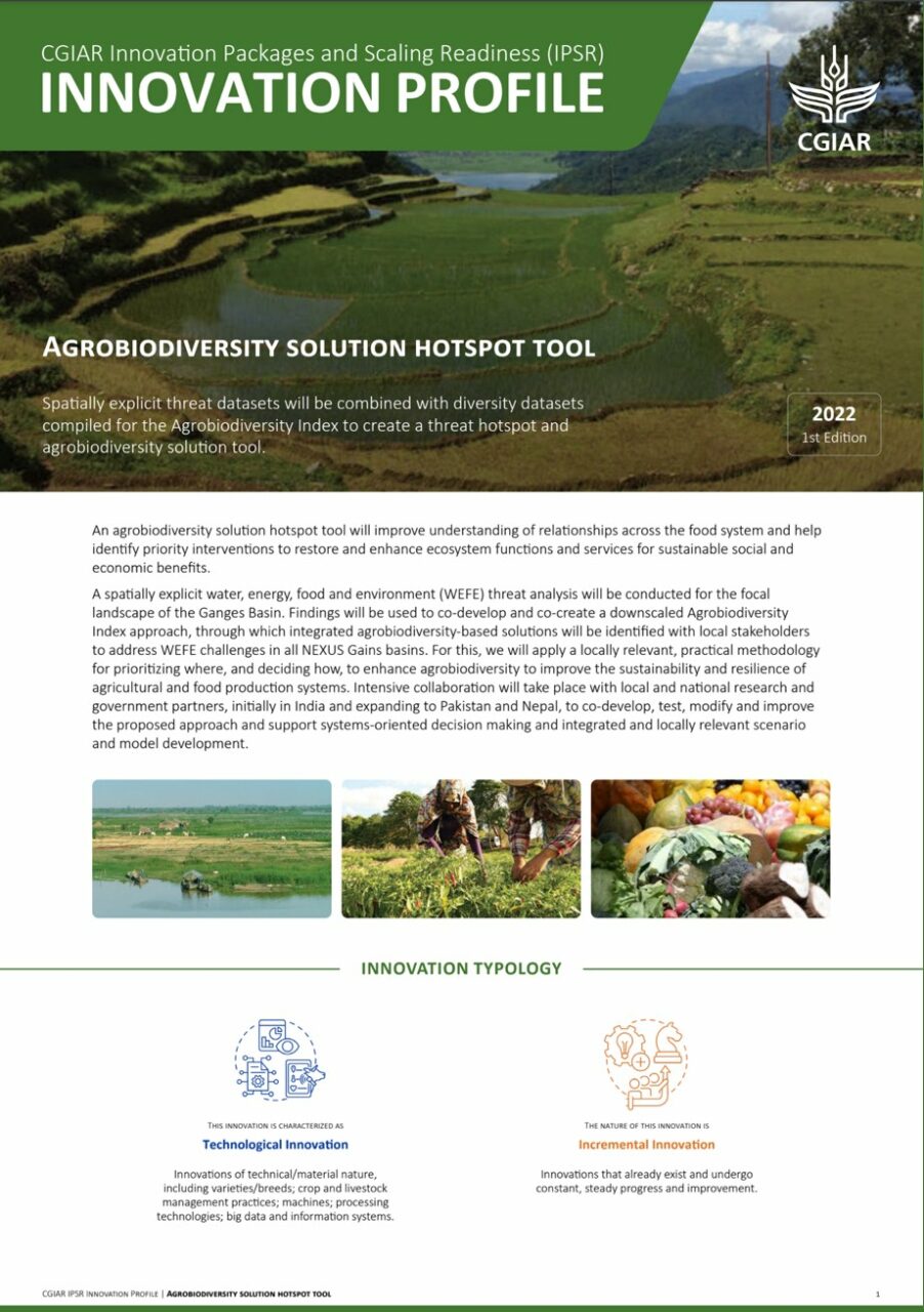 Birds eye view of CGIAR’s Innovation Packages and Scaling Readiness (IPSR) | CGIAR System