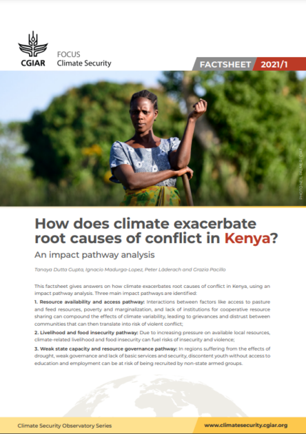 How does climate exacerbate root causes of livestock-related conflicts in Kenya? An impact ...