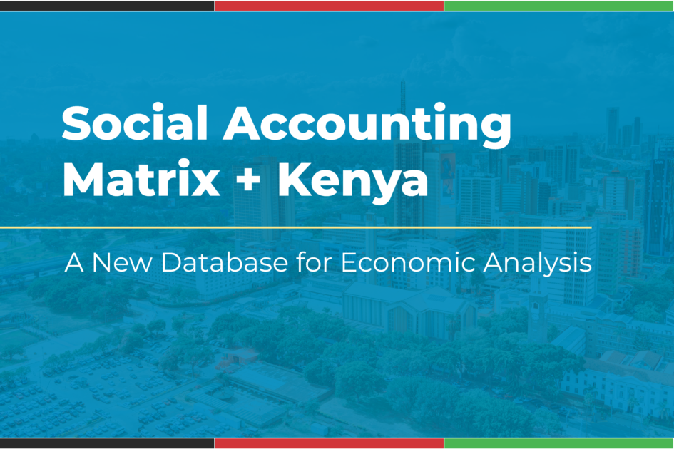 Launch of 2021 Social Accounting Matrix for Kenya - CGIAR