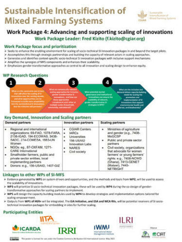 Sustainable Intensification of Mixed Farming Systems: Overview of Work ...