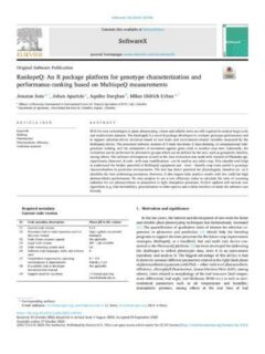 RankspeQ: An R package platform for genotype characterization and ...