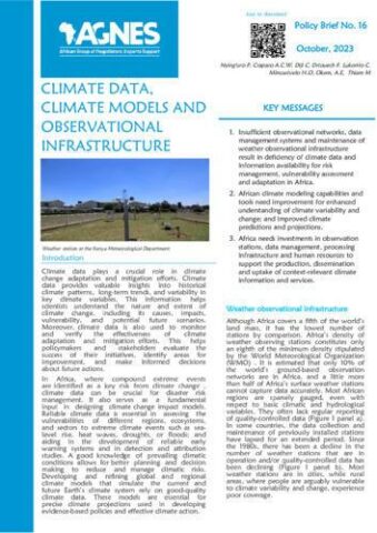 Climate data, climate models and observational infrastructure - CGIAR