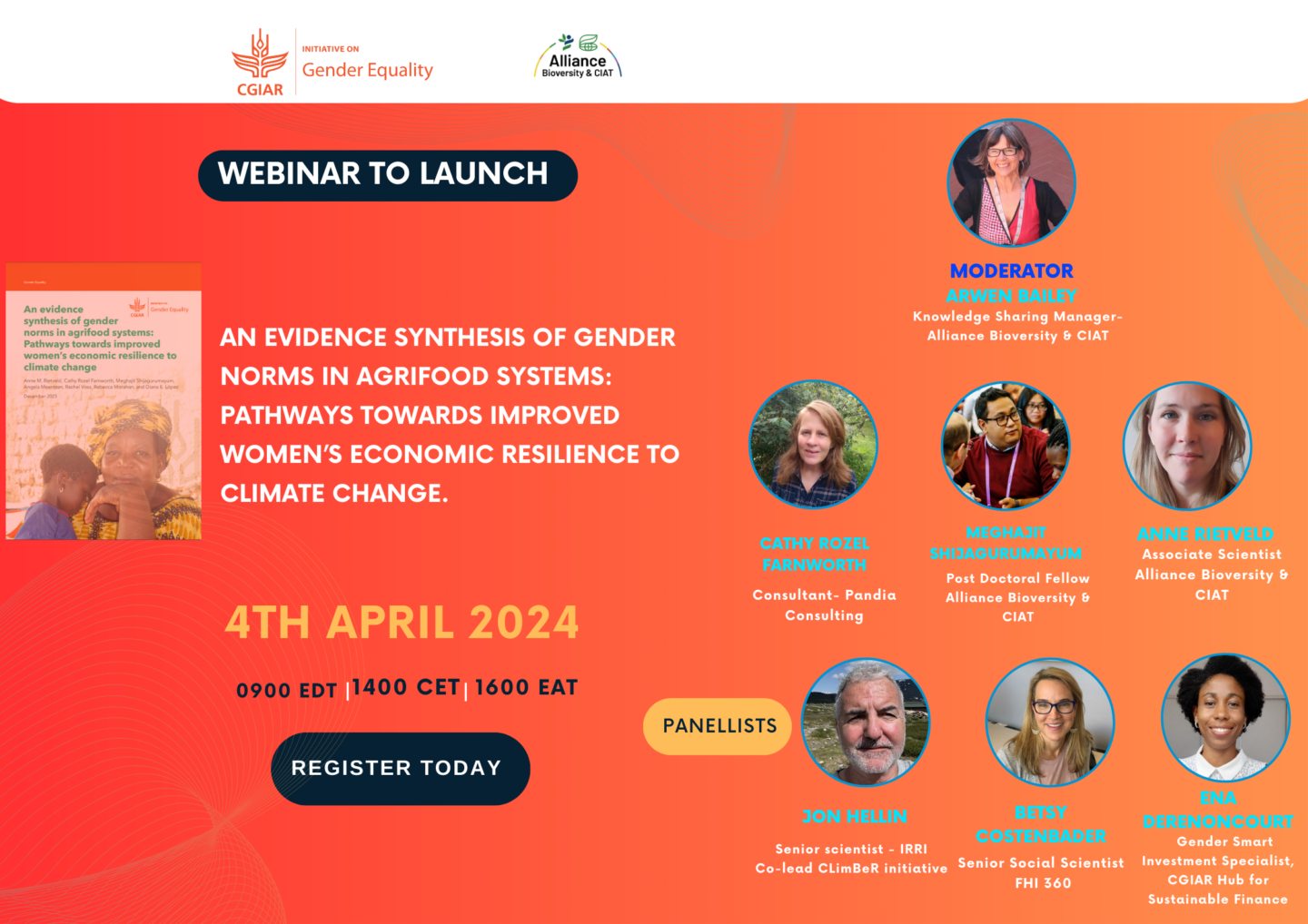 WEBINAR: Launch of an evidence synthesis of gender norms in agrifood systems: Pathways towards ...