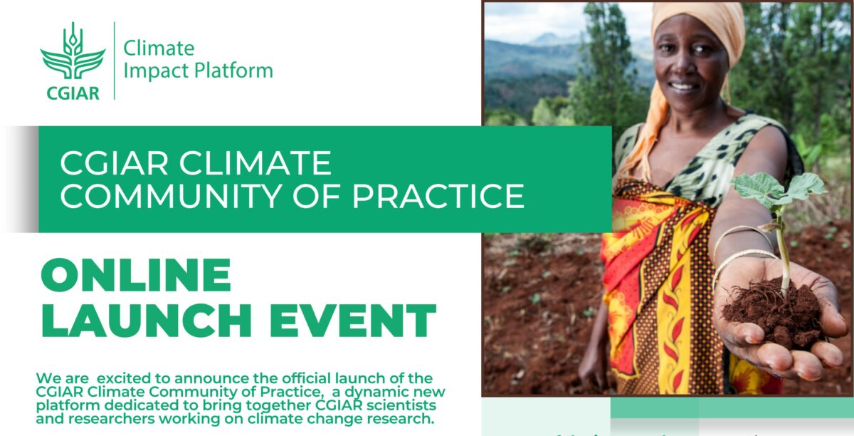 CGIAR Launches Climate Community of Practice - CGIAR