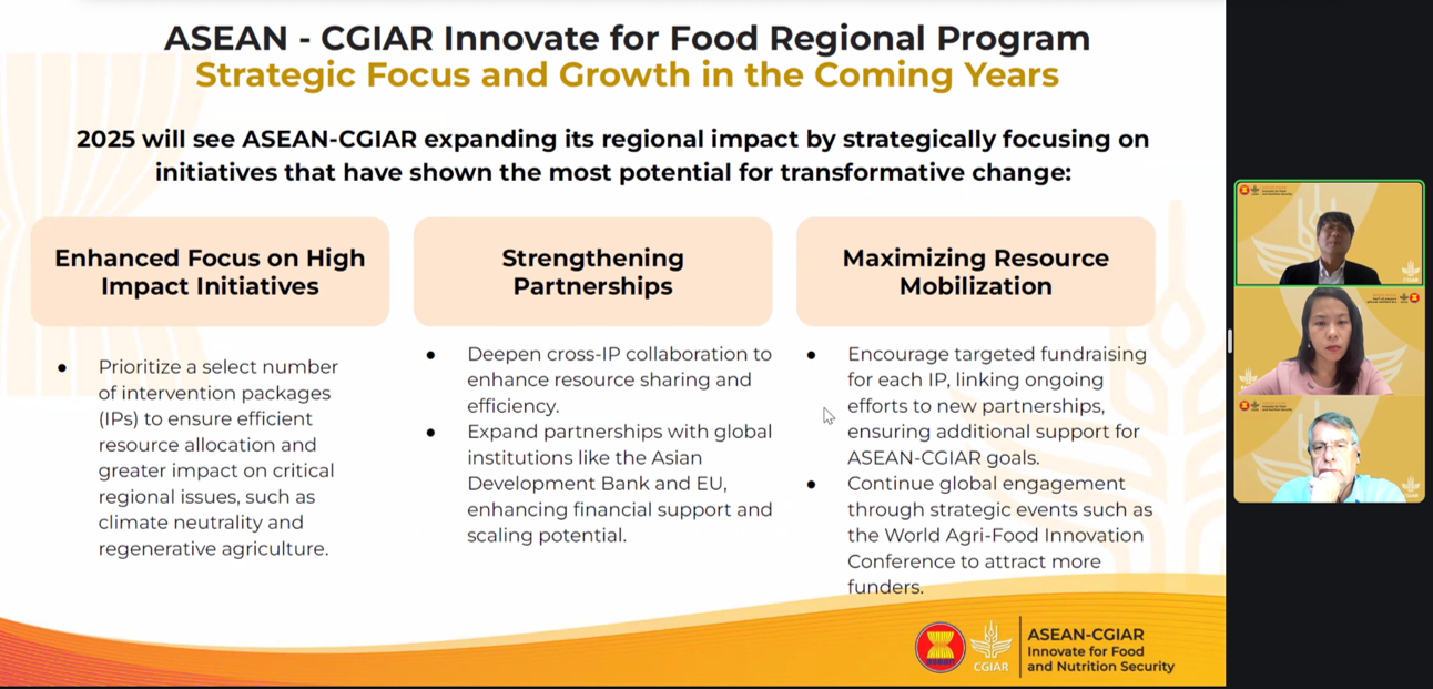 ASEAN-CGIAR presents strategic program at the 46th AMAF PrepSOM | CGIAR System