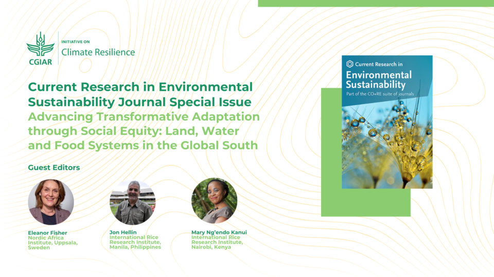 Current Research In Environmental Sustainability Journal Special Issue