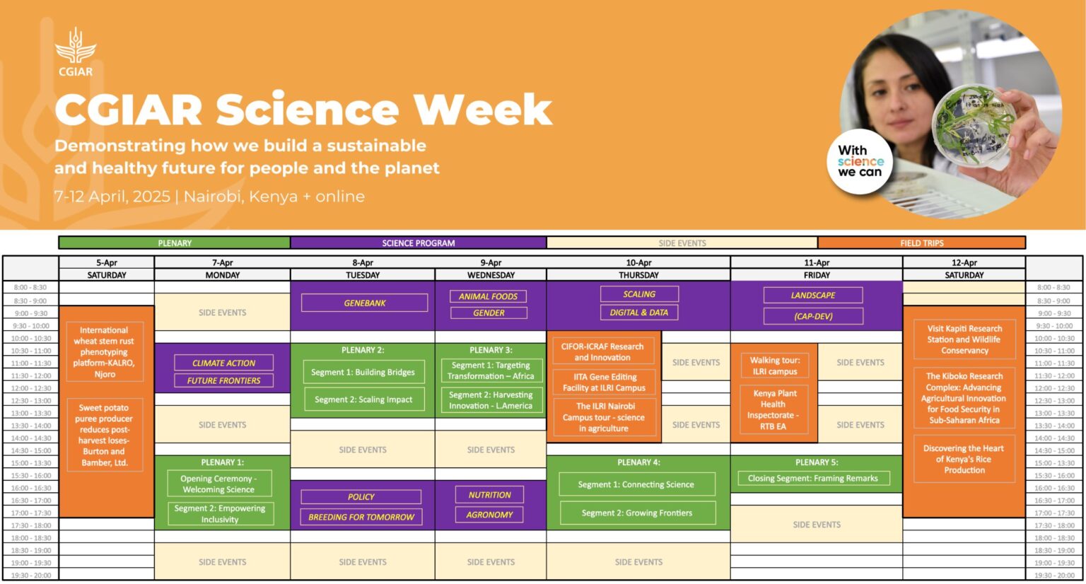 CGIAR Science Week Program - CGIAR