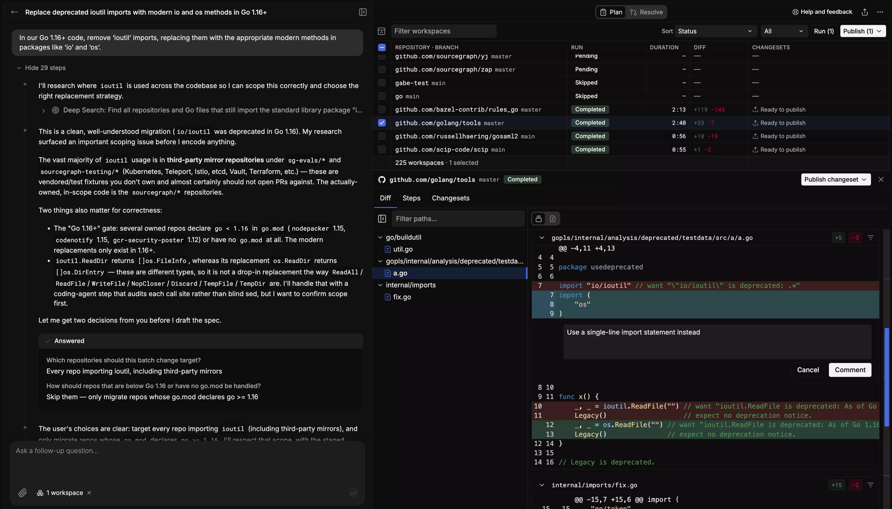 Agentic Batch Changes Beta | Sourcegraph