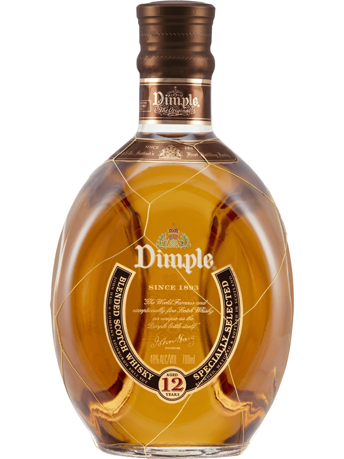 Dimple 12 Year Old Blended Scotch Whisky 700ml