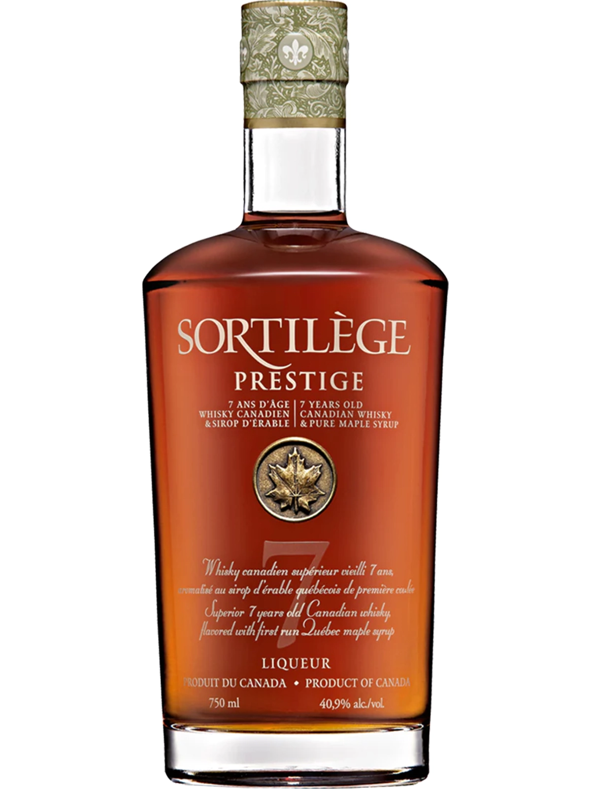 Sortilege Prestige 7 Year Old Canadian Maple Blended Whisky 750ml