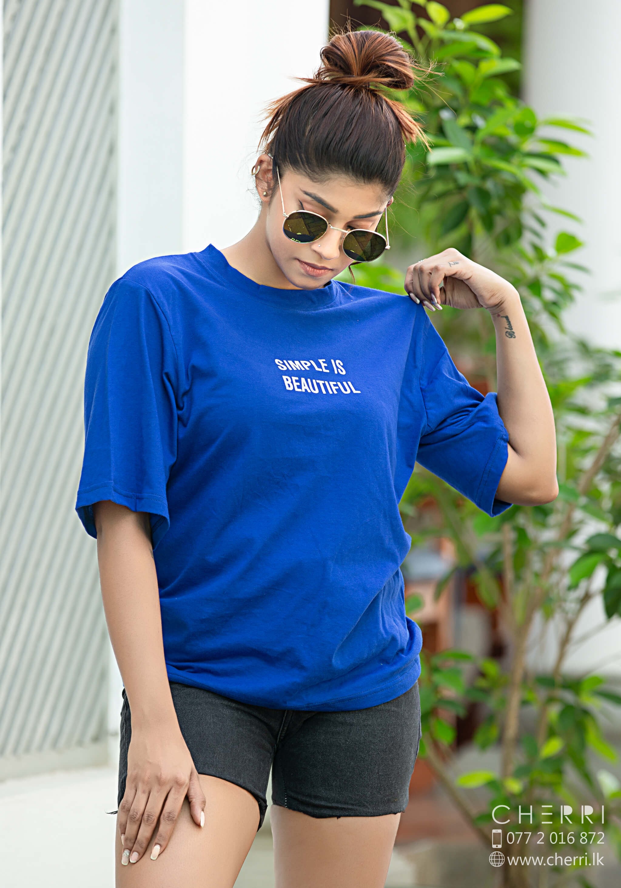 Over size tee " Simple is beautiful "| Cherri