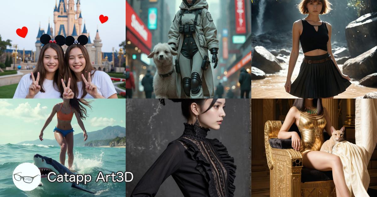 Catapp Art3D | chichi-pui（ちちぷい）AI画像専用の投稿＆生成サイト