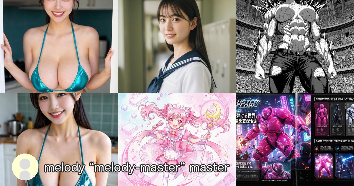 melody “melody-master” master | chichi-pui（ちちぷい）AI画像専用の投稿＆生成サイト