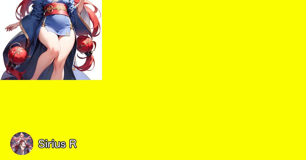 Sirius R | chichi-pui（ちちぷい）AI画像専用の投稿＆生成サイト