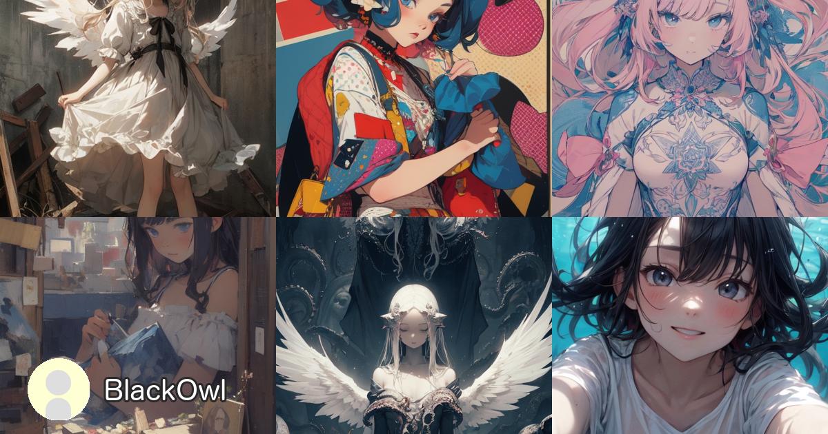 BlackOwl | chichi-pui（ちちぷい）AI画像専用の投稿＆生成サイト