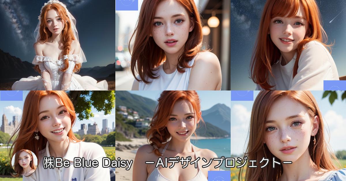 ㈱Be Blue Daisy －AIデザインプロジェクト－ | chichi-pui（ちちぷい）AI画像専用の投稿＆生成サイト