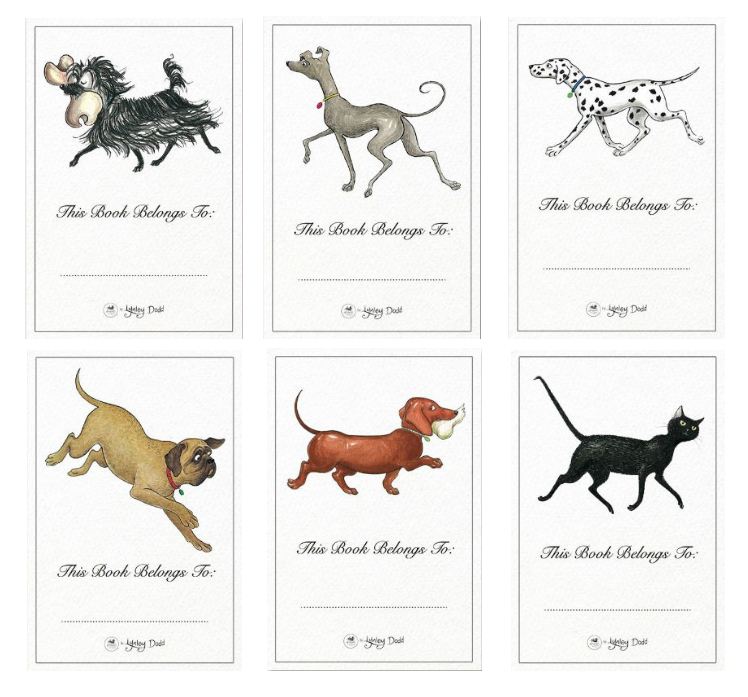 Hairy Maclary Six Characters Bookplates