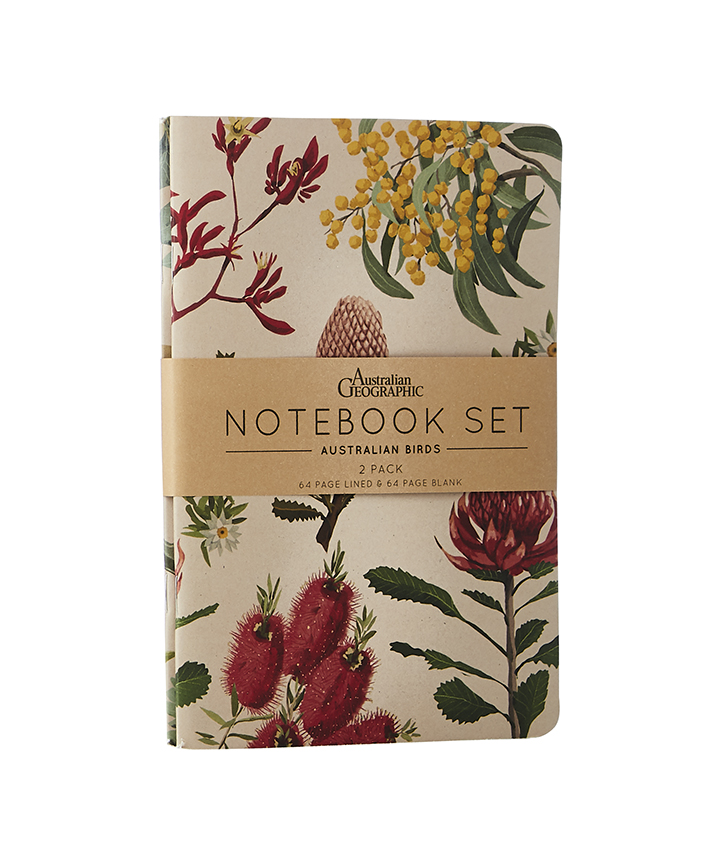 Australian Geographic Notebook Set Australian Botanical 2-pack