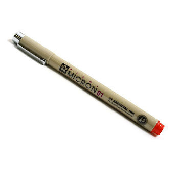 Sakura Pigma Micron Pen - 01 Red 0.25mm PIGM01RE