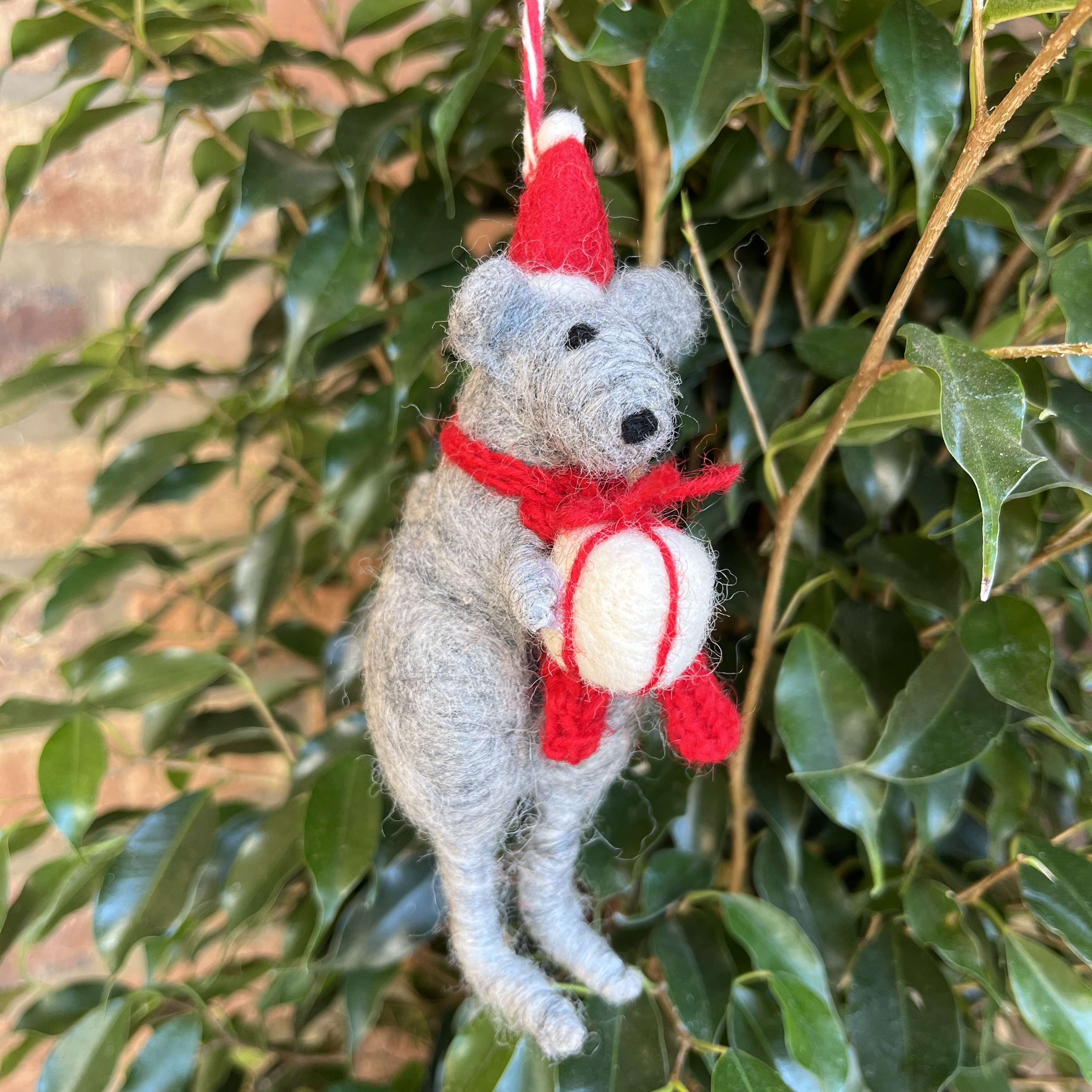 Kangaroo Kevin - Felt Christmas Decoration