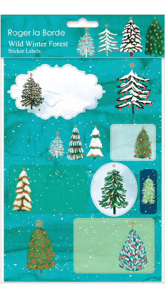 Wild Winter Forest (Xmas Sticker Labels)