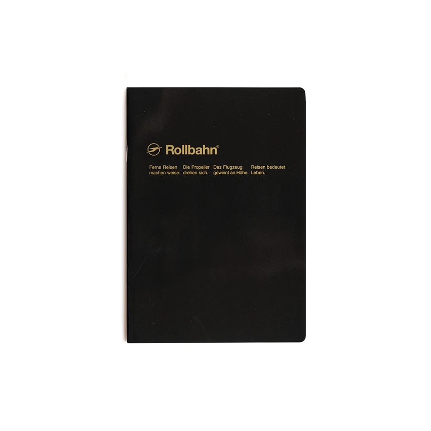 Rollbahn Slim Notebook Grid A5 Black Delfonics