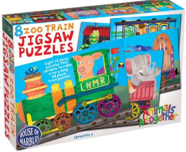 Zoo Train Puzzles (8x 12pc)