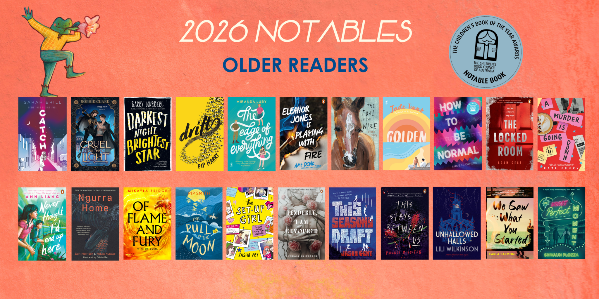 CBCA Notables 2026: Older Readers - The Book Cow