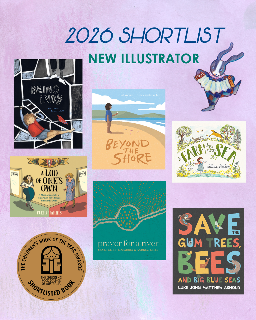 CBCA Shortlist 2026 - New Illustrator - The Book Cow